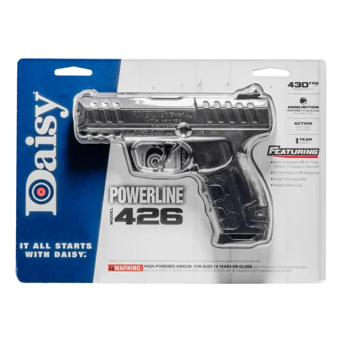 Daisy Model 426 CO2 Air Pistol .177 BB with built-in 15 round BB magazine